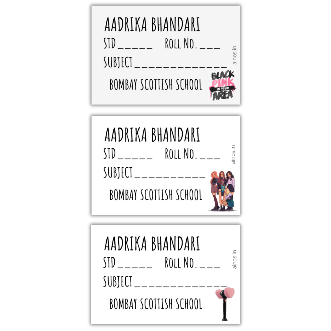 Blackpink Book Labels – AINOS