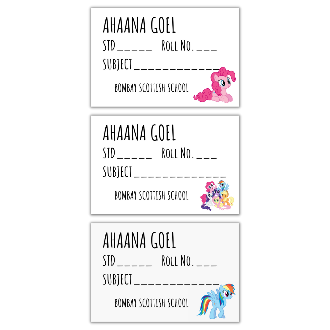 My Little Pony Book Labels – AINOS
